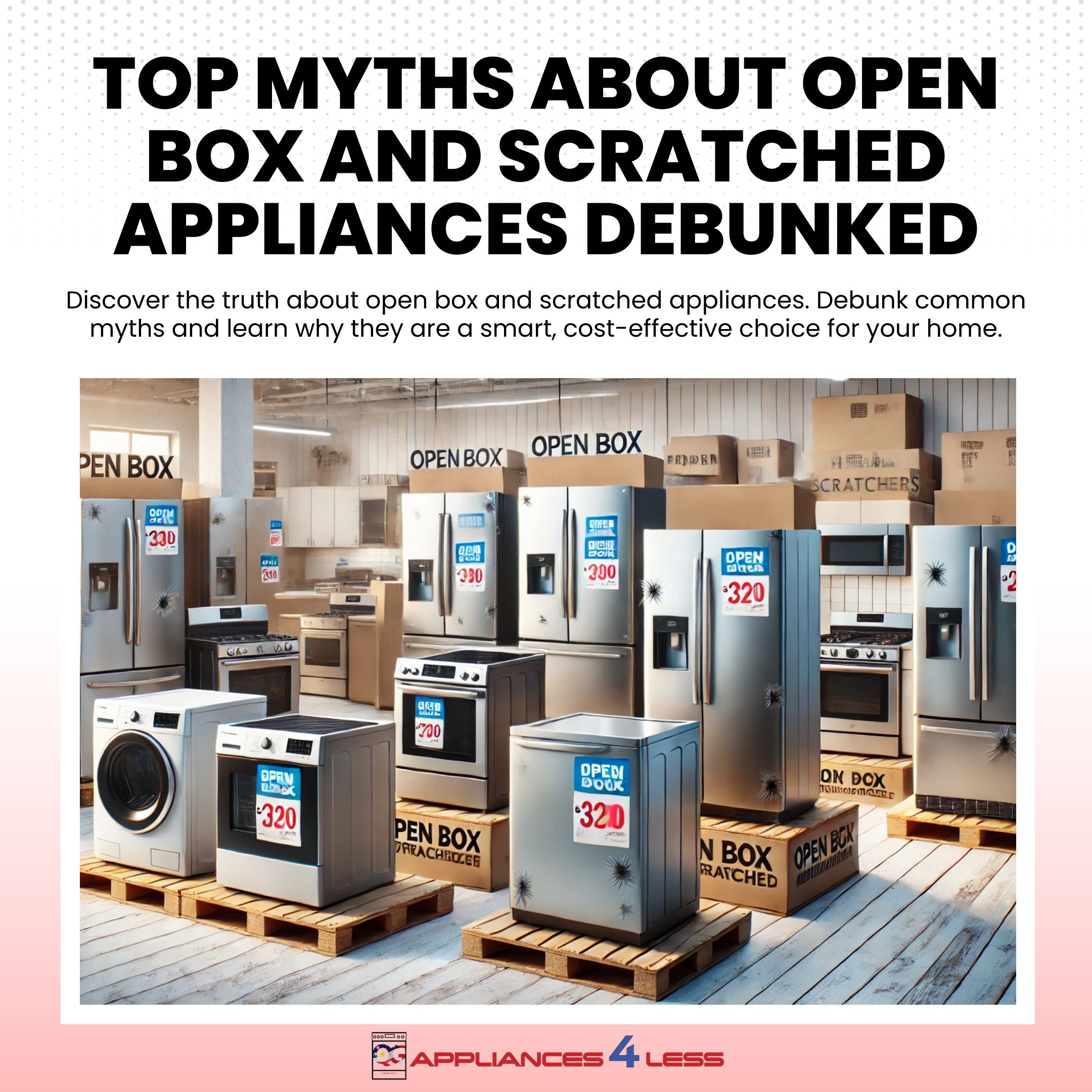 Top Myths About Open Box and Scratched Appliances - Appliances 4 Less