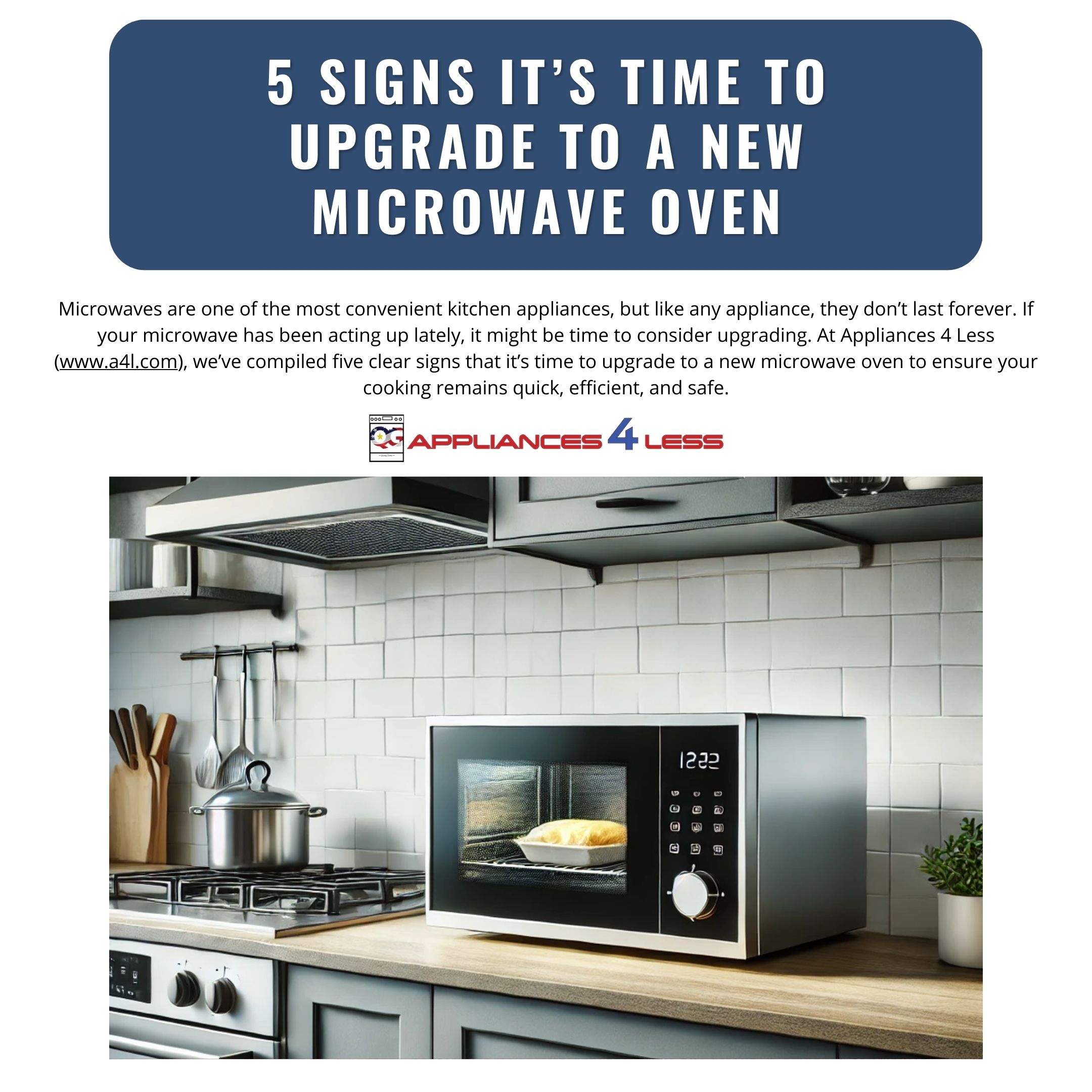 5 Signs It’s Time to Upgrade to a New Microwave Oven - Appliances 4 Less