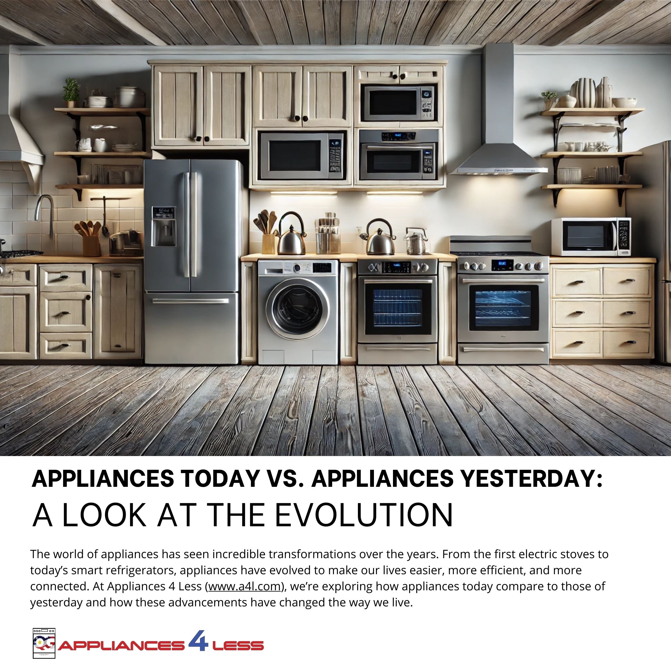 Appliances Today vs. Appliances Yesterday: A Look at the Evolution - Appliances 4 Less