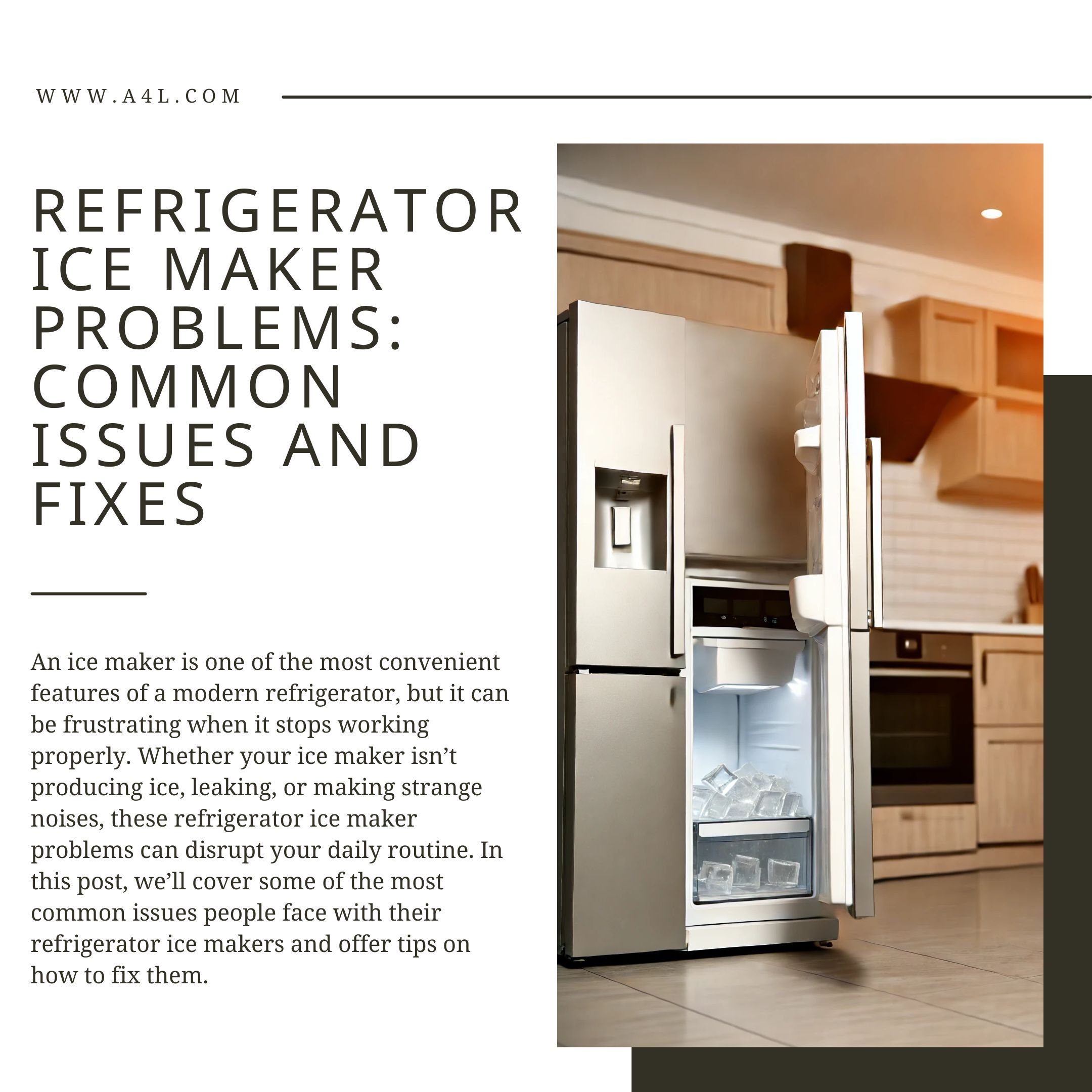 Refrigerator Ice Maker Problems: Common Issues and Fixes - Appliances 4 ...
