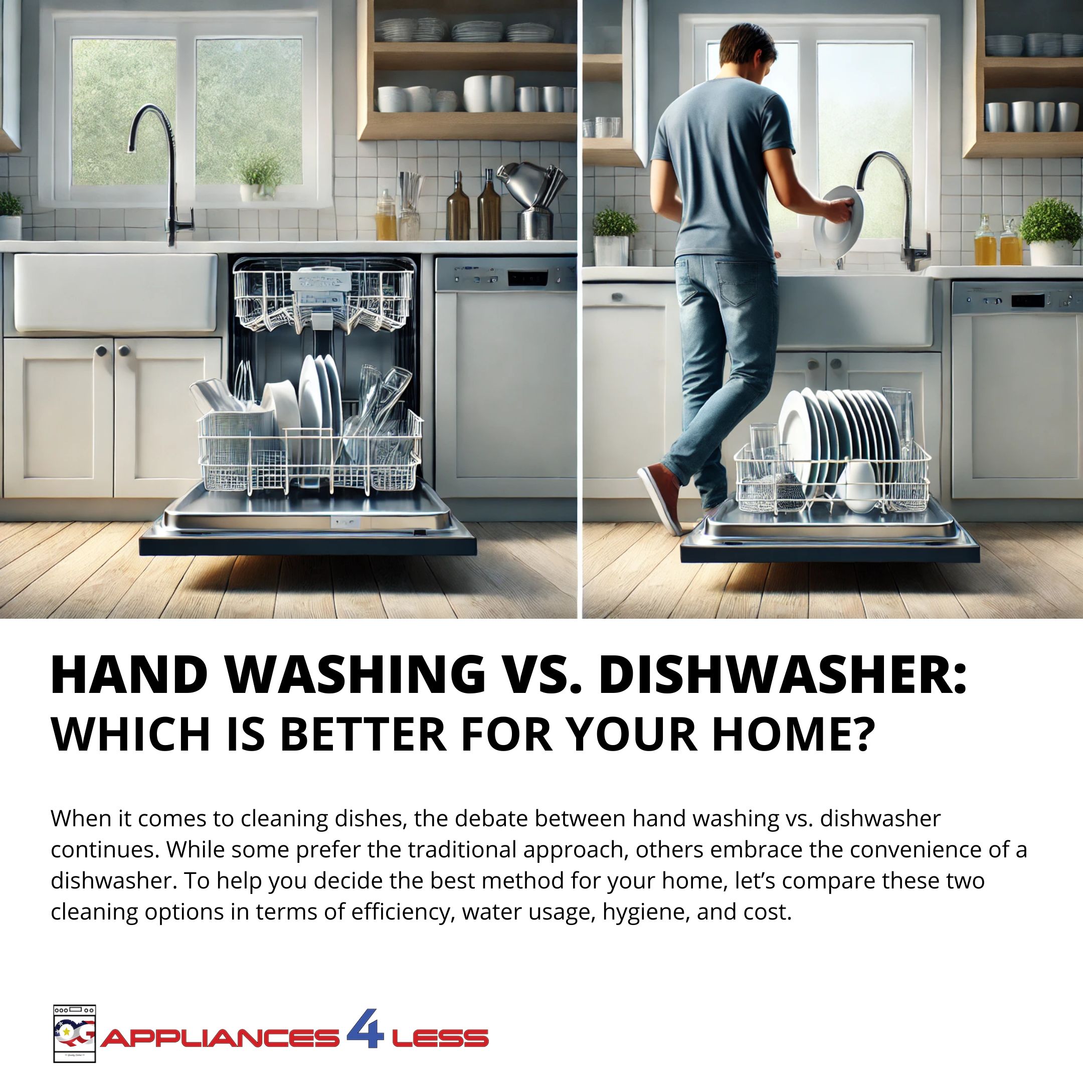 Hand Washing vs. Dishwasher: Which Is Better? - Appliances 4 Less