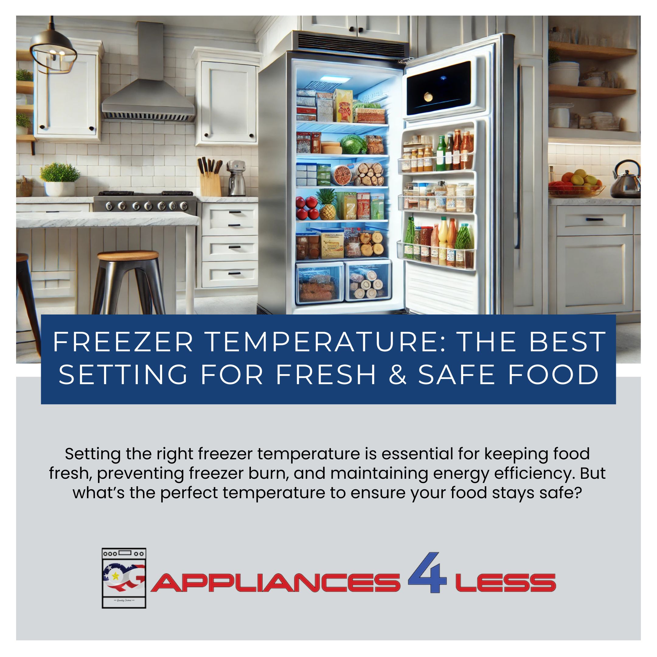 Ideal Freezer Temperature for Fresh & Safe Food - Appliances 4 Less