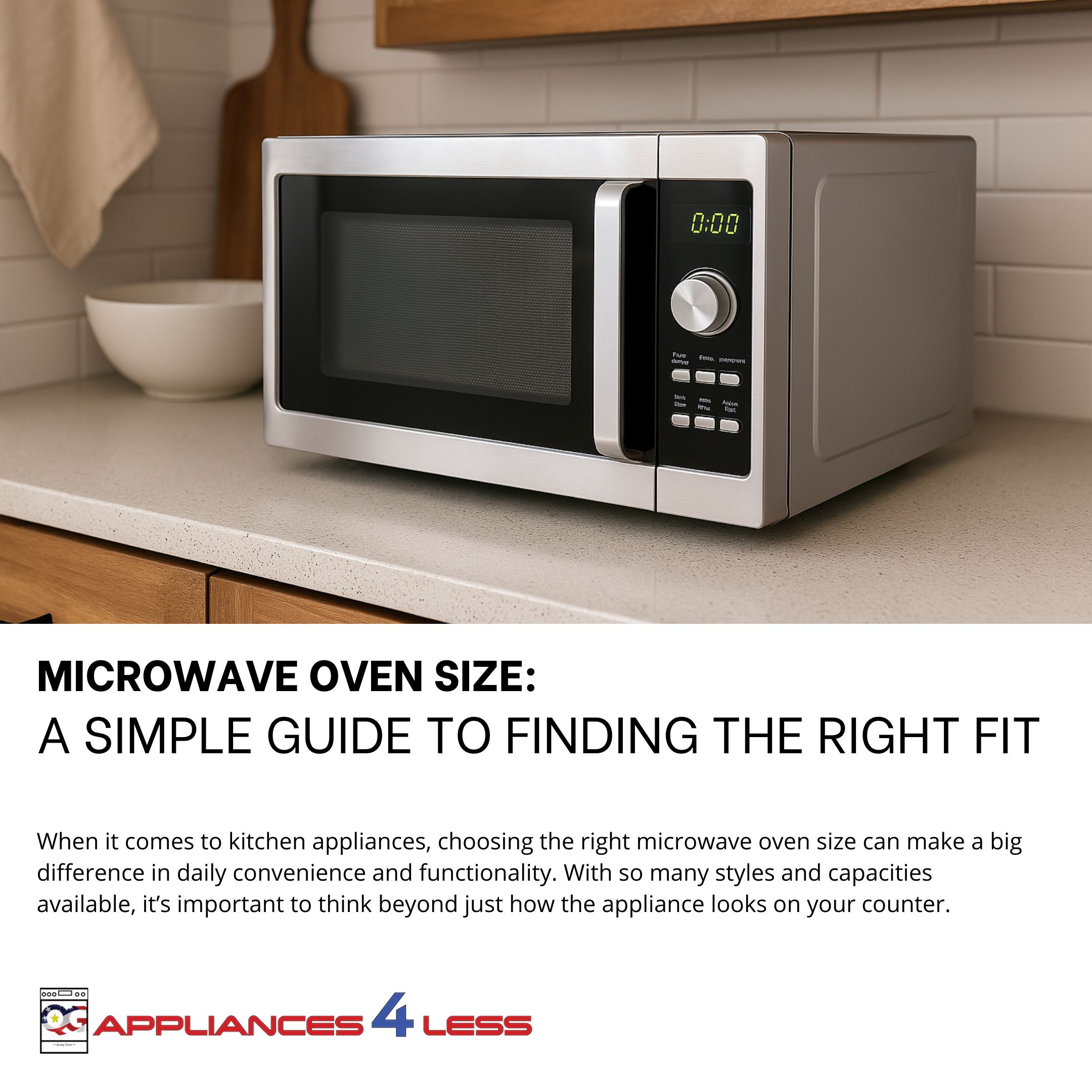 How to Pick the Right Microwave Oven Size - Appliances 4 Less