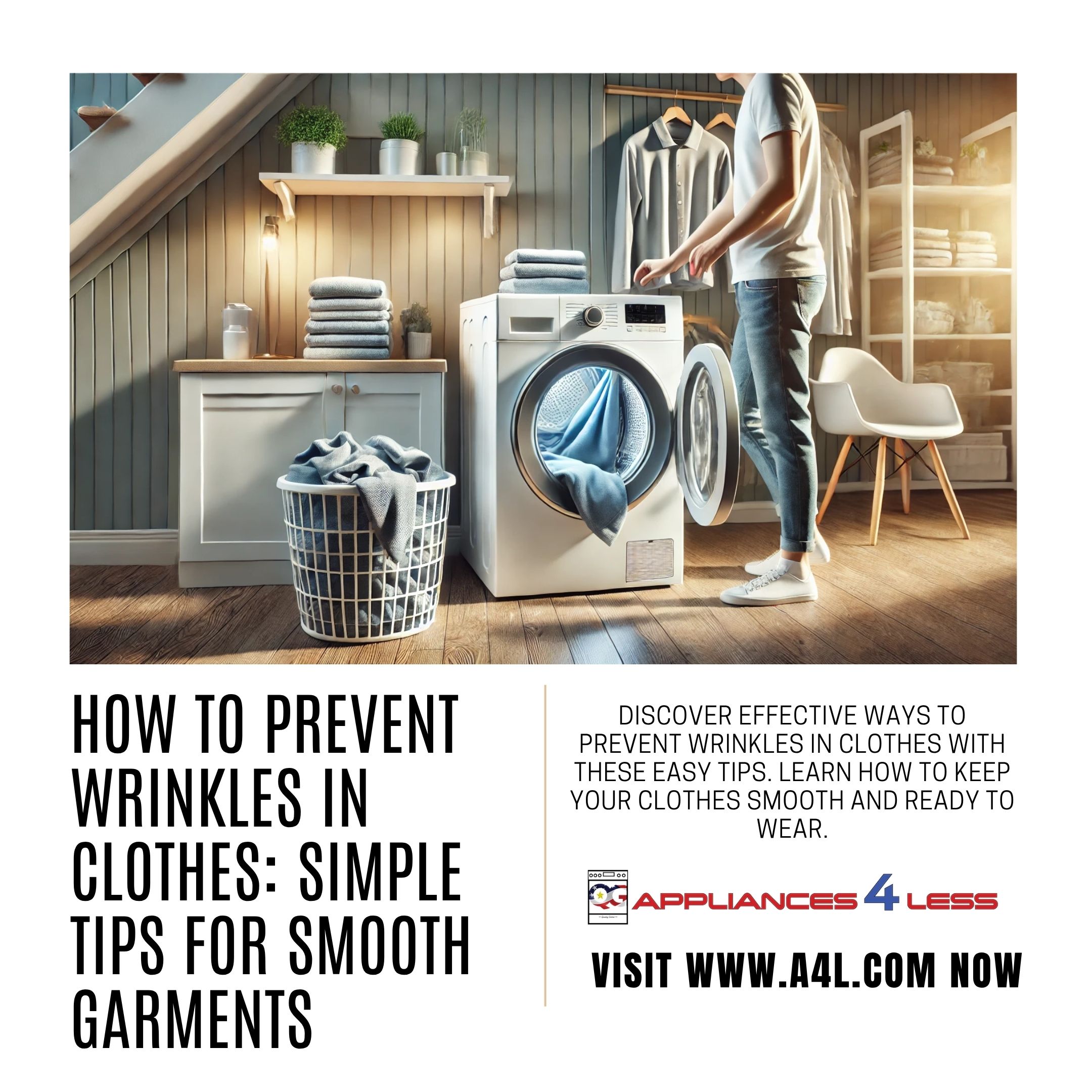 How to Prevent Wrinkles in Clothes: Simple Tips - Appliances 4 Less