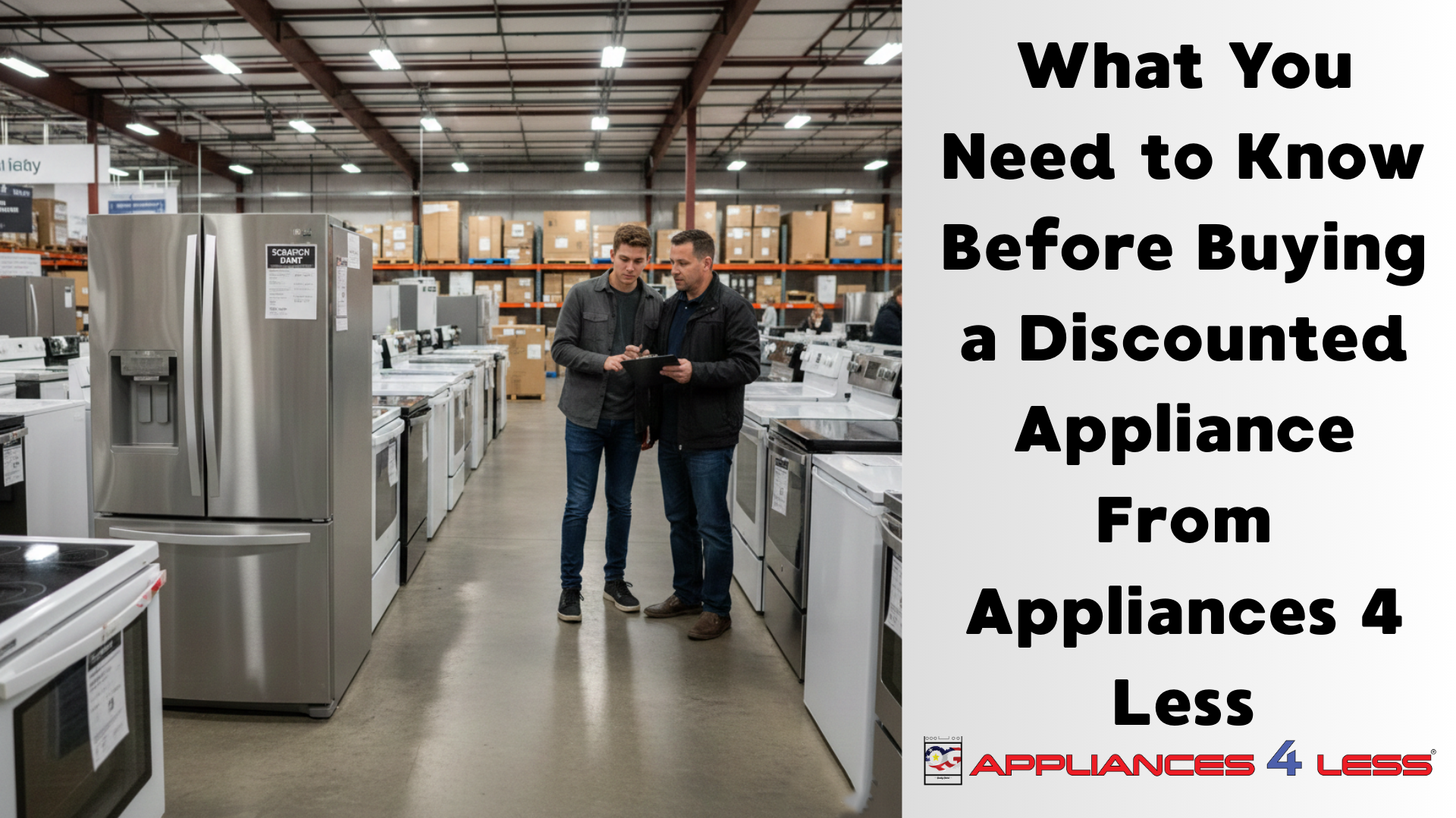 Buying Discounted Appliances From Appliances 4 Less - Appliances 4 Less